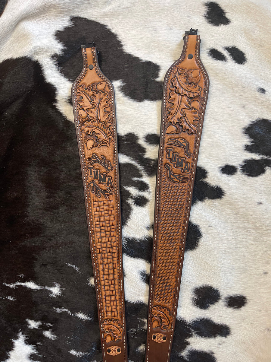 Hand Tooled Rifle Slings – Santucci Leather Company